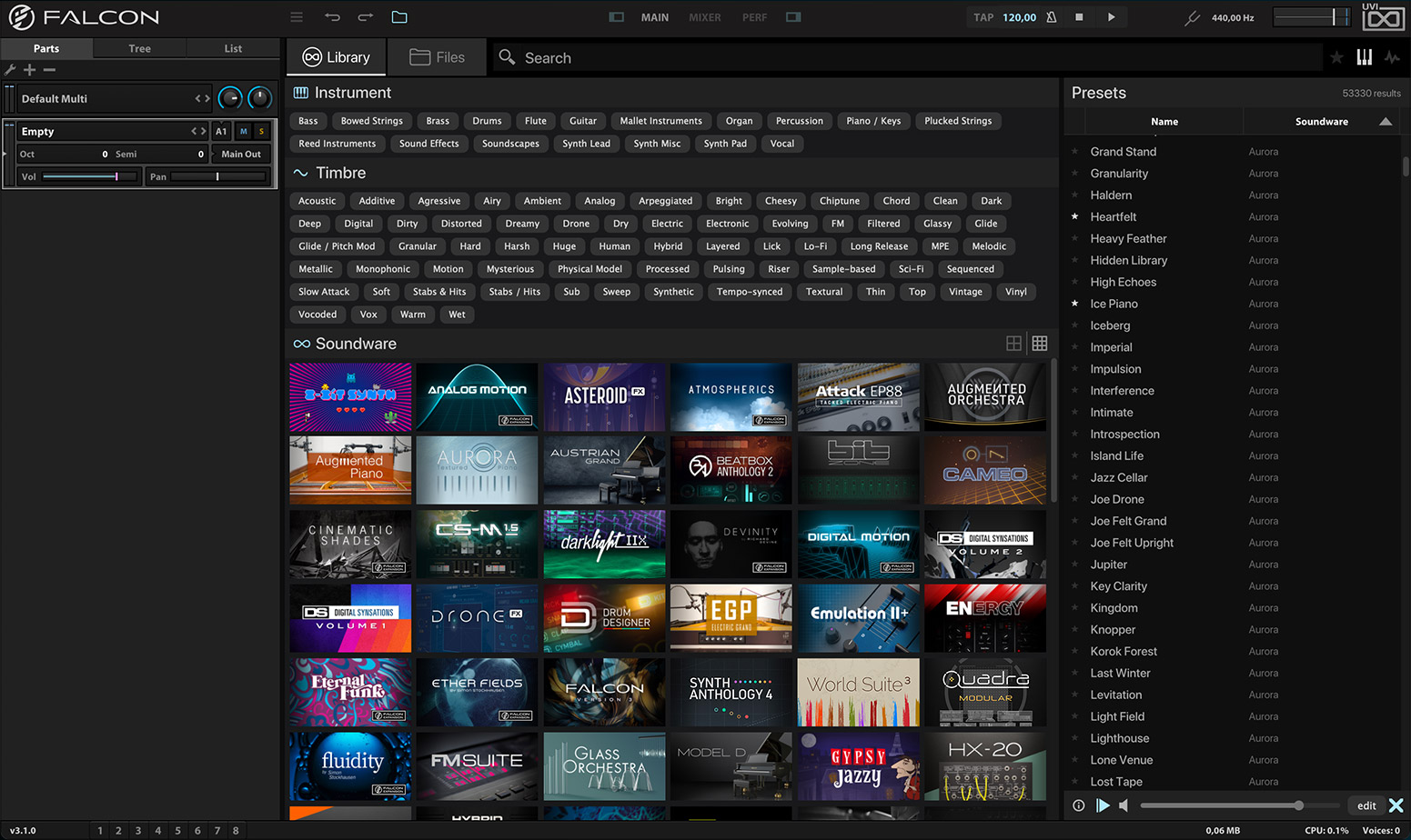 UVI Falcon 3 – Hybrid Synth & Sampler Powerhouse